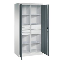 C+P Werkzeugschrank mit Schubladen Acurado, 1950x930x500mm, 7035/7016 ; C + P M&ouml;belsysteme (8921-3041|S10326)