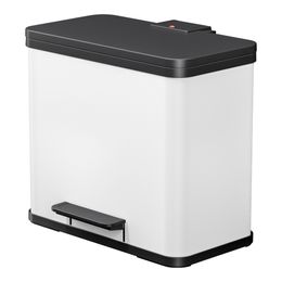Hailo &Ouml;ko duo Plus L, Tret-M&uuml;lltrenner, 17 + 9 ltr, Wei&szlig; (6302300)