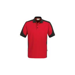 HAKRO Polo-Shirt Contrast Performance, rot, Unisex-Gr&ouml;&szlig;e: S (839-002/S)