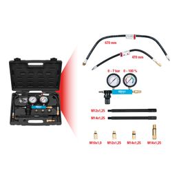 KS Tools Zylinder-Druckverlust-Tester, 9-teilig (150.1780)