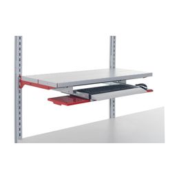 Rocholz Ablageboden mit Tastaturauszug SYSTEM FLEX f&uuml;r Breite 800 mm RAL9006+3003 (73308600)