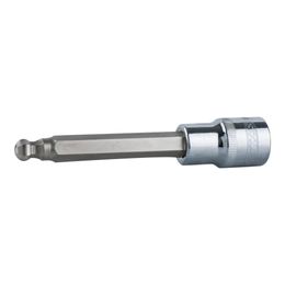 KS Tools 1/2" CHROMEplus Bit-Stecknuss Innensechskant,Kugelkopf, lang, 8 mm, 240 mm (918.5314)