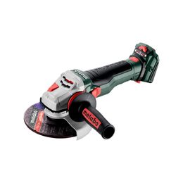 Metabo Akku-Winkelschleifer WVB 18 LTX BL 15-150 Quick mit Bremse, Drehzahlregelung, Schnellspannmutter, drehbarem Akkupack ; MetaboX 165 L (601747840)