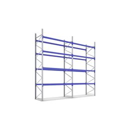 Bito Paletten-Komplettregal-Set P3 mit 4 Ebenen H6000xT1100xL28400 mm 800 kg, unmontiert enzianblau (42421)