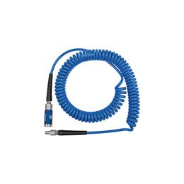 Riegler Spiralschl.-Druckknopf-Sicherheitskuppl.-Set, PU, &Atilde;&cedil; 10x6,5, 3,0 m (SP10300PUDSK)