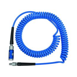 Riegler Spiralschl.-Druckknopf-Sicherheitskuppl.-Set, PU, &Atilde;&cedil; 10x6,5, 6,0 m (SP10600PUDSK)