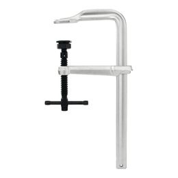 HOLEX Schwere Ganzstahl-Schraubzwinge mit Sonderdruckkappe Spannweite 300 mm (861120 300)