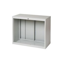 Regalwerk BERT-Schubladenschrank-Korpus 700 Geh&auml;use ohne Schubladen in RAL 7035 (B8-59150-E)