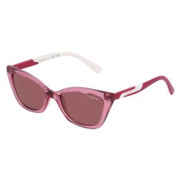 Vogue eyewear VJ2020 | Damen-Sonnenbrille | Fassung: Vollrand, Cat Eye, Kunststoff, Violett Transparent | Glasfarbe: Violett