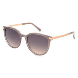 Marc O'Polo Eyewear 506216 | Damen-Sonnenbrille | Fassung: Vollrand, Panto, Kunststoff, Grau Braun | Glasfarbe: Grau