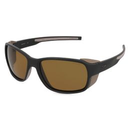 Julbo MONTEROSA 2 | Damen-Sonnenbrille | Fassung: Vollrand, Oval, Kunststoff, Schwarz Braun | Glasfarbe: Braun