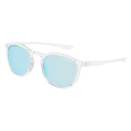 O`Neill O&rsquo;Neill 966126 | Herren-Sonnenbrille | Fassung: Vollrand, Rund, Kunststoff, Wei&szlig; Transparent | Glasfarbe: Blau