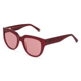 Botaniq 7001 | Herren-Sonnenbrille | Fassung: Vollrand, Butterfly, Metall, Fuchsia Gl&auml;nzend | Glasfarbe: Rose