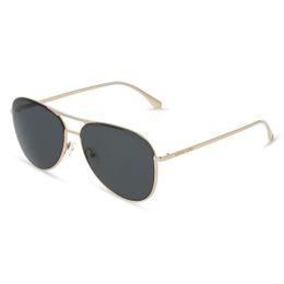 Michael Kors MK1089 KONA | Damen-Sonnenbrille | Fassung: Vollrand, Pilot, Metall, Gold Gl&auml;nzend | Glasfarbe: Grau