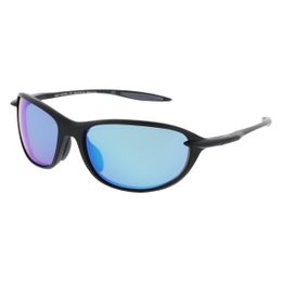 Maui Jim MJ0339S | Herren-Sonnenbrille | Fassung: Vollrand, Rund, Kunststoff, Schwarz | Glasfarbe: Blau