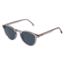 Carrera 301/S | Unisex-Sonnenbrille | Fassung: Vollrand, Rund, Kunststoff, Grau Transparent | Glasfarbe: Grau