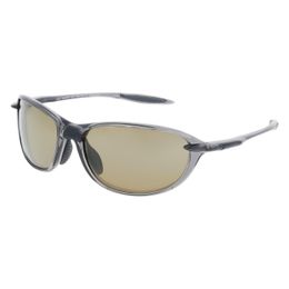 Maui Jim MJ0339S | Herren-Sonnenbrille | Fassung: Vollrand, Rund, Kunststoff, Grau | Glasfarbe: Gr&uuml;n