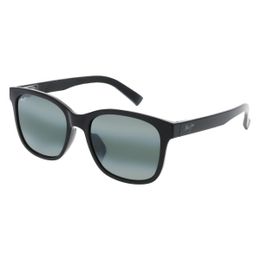 Maui Jim MJ0346SA | Herren-Sonnenbrille | Fassung: Vollrand, Eckig, Kunststoff, Schwarz | Glasfarbe: Grau