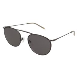 Calvin Klein CK26106ST | Unisex-Sonnenbrille | Fassung: Vollrand, Panto, Titan, Gun Dunkel | Glasfarbe: Grau
