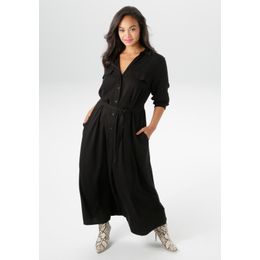 sheego Gro&szlig;e Gr&ouml;&szlig;en Blusenkleid, schwarz, Gr&ouml;&szlig;e 44 - Damen