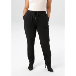 sheego Gro&szlig;e Gr&ouml;&szlig;en Schlupfhose, schwarz, Gr&ouml;&szlig;e 50 - Damen