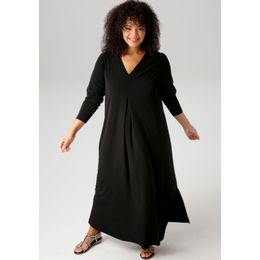 sheego Gro&szlig;e Gr&ouml;&szlig;en Maxikleid, schwarz, Gr&ouml;&szlig;e 44 - Damen