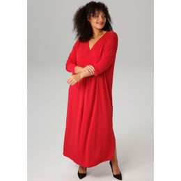 sheego Gro&szlig;e Gr&ouml;&szlig;en Maxikleid, rot, Gr&ouml;&szlig;e 54 - Damen