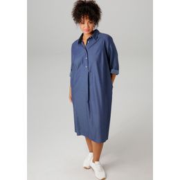 sheego Gro&szlig;e Gr&ouml;&szlig;en Jeanskleid, jeansblau, Gr&ouml;&szlig;e 50 - Damen