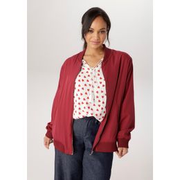 sheego Gro&szlig;e Gr&ouml;&szlig;en Blouson, dunkelrot, Gr&ouml;&szlig;e 46 - Damen
