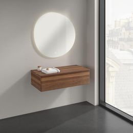 Villeroy & Boch Villeroy und Boch Antao Sideboard K40002HM 100x26,8x50cm, Waschbeckenplattenfarbe warm walnut, warm walnut