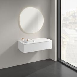 Villeroy & Boch Villeroy und Boch Antao Sideboard K40000MT 100x26,8x50cm, Waschbeckenplattenfarbe Lack, white matt lacquer