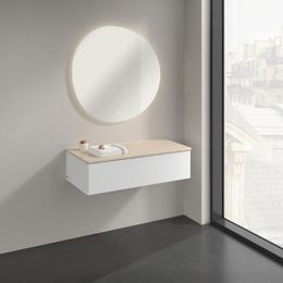 Villeroy & Boch Villeroy und Boch Antao Sideboard K40003MT 100x26,8x50cm, Waschbeckenplattenfarbe botticino, white matt lacquer