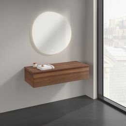 Villeroy & Boch Villeroy und Boch Antao Sideboard K41102HM 120x26,8x50cm, Waschbeckenplattenfarbe warm walnut, warm walnut