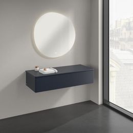 Villeroy & Boch Villeroy und Boch Antao Sideboard K41000HG 120x26,8x50cm, Waschbeckenplattenfarbe Lack, midnight blue matt lacquer