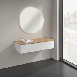 Villeroy & Boch Villeroy und Boch Antao Sideboard K41101GF 120x26,8x50cm, Waschbeckenplattenfarbe honey oak, glossy white lacquer