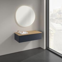 Villeroy & Boch Villeroy und Boch Antao Sideboard K40101HG 100x26,8x50cm, Waschbeckenplattenfarbe honey oak, midnight blue matt lacquer