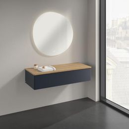 Villeroy & Boch Villeroy und Boch Antao Sideboard K41101HG 120x26,8x50cm, Waschbeckenplattenfarbe honey oak, midnight blue matt lacquer