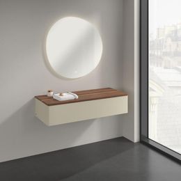 Villeroy & Boch Villeroy und Boch Antao Sideboard K41002HJ 120x26,8x50cm, Waschbeckenplattenfarbe warm walnut, silk grey matt lacquer