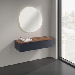 Villeroy & Boch Villeroy und Boch Antao Sideboard K41102HG 120x26,8x50cm, Waschbeckenplattenfarbe warm walnut, midnight blue matt lacquer