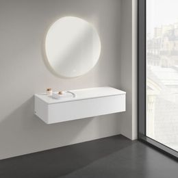 Villeroy & Boch Villeroy und Boch Antao Sideboard K41100MT 120x26,8x50cm, Waschbeckenplattenfarbe Lack, white matt lacquer