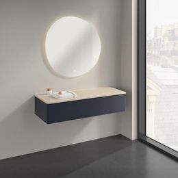 Villeroy & Boch Villeroy und Boch Antao Sideboard K41103HG 120x26,8x50cm, Waschbeckenplattenfarbe botticino, midnight blue matt lacquer