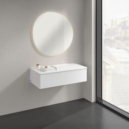 Villeroy & Boch Villeroy und Boch Antao Sideboard K40100MT 100x26,8x50cm, Waschbeckenplattenfarbe Lack, white matt lacquer