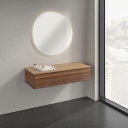 Villeroy & Boch Villeroy und Boch Antao Sideboard K41001HM 120x26,8x50cm, Waschbeckenplattenfarbe honey oak, warm walnut