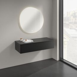 Villeroy & Boch Villeroy und Boch Antao Sideboard K41000PD 120x26,8x50cm, Waschbeckenplattenfarbe Lack, black matt lacquer