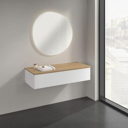 Villeroy & Boch Villeroy und Boch Antao Sideboard K41001MT 120x26,8x50cm, Waschbeckenplattenfarbe honey oak, white matt lacquer
