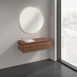 Villeroy & Boch Villeroy und Boch Antao Sideboard K40102HM 100x26,8x50cm, Waschbeckenplattenfarbe warm walnut, warm walnut