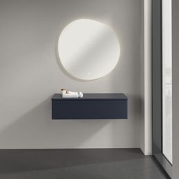 Villeroy & Boch Villeroy und Boch Antao Sideboard K40000HG 100x26,8x50cm, Waschbeckenplattenfarbe Lack, midnight blue matt lacquer