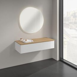Villeroy & Boch Villeroy und Boch Antao Sideboard K41001GF 120x26,8x50cm, Waschbeckenplattenfarbe honey oak, glossy white lacquer