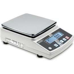 Kern Pr&auml;zisionswaage, Justierautomatik, eichf&auml;hig, W&auml;gebereich bis 3200 g, Ablesbarkeit 0,01 g, W&auml;geplatte 190 x 190 mm