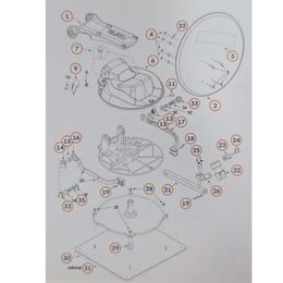 TELECO Alu Befestigungsplatte zu Flatsat Classic Basis 45 x 40cm (810693)